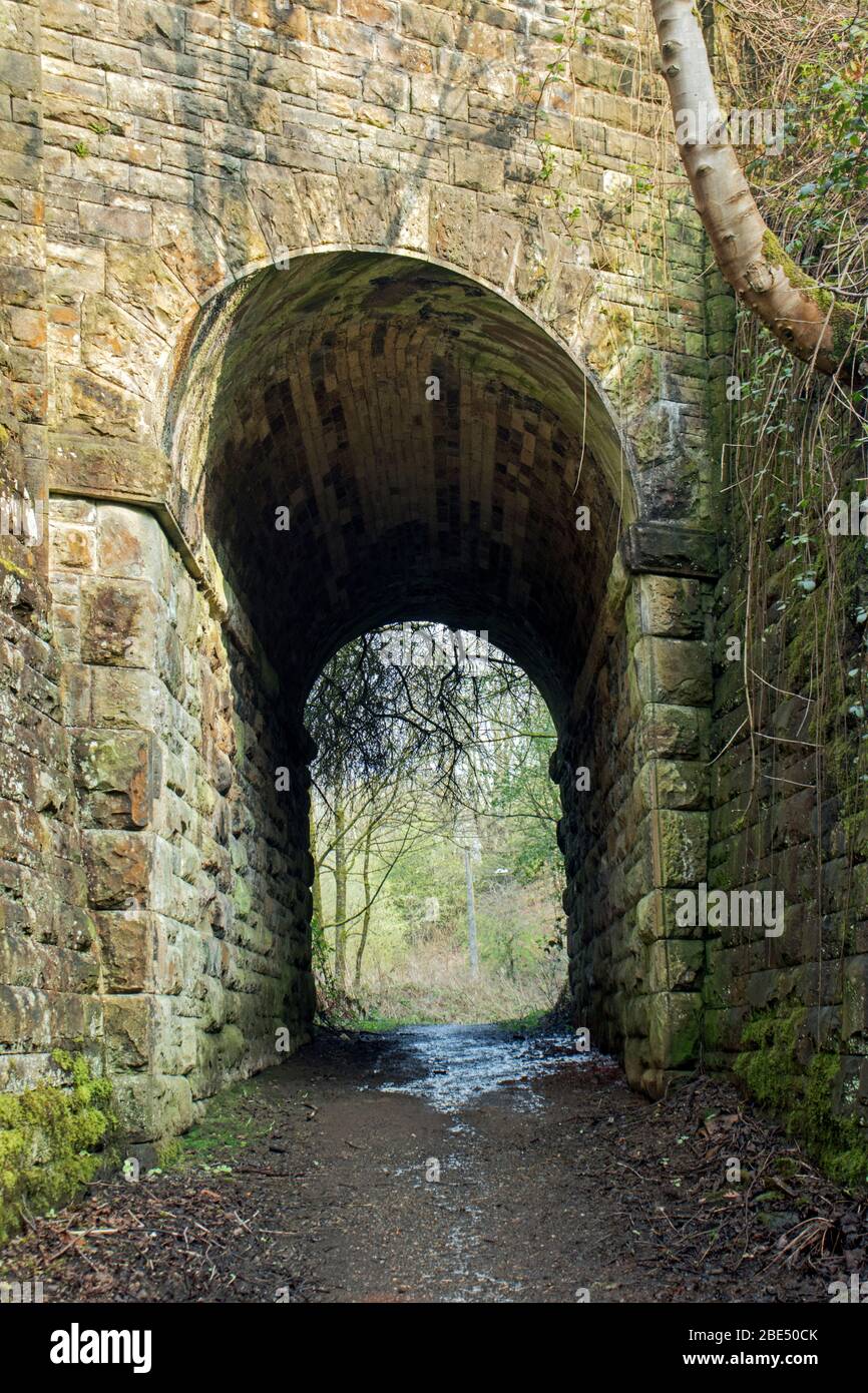 Bridge on the Great Harwood Loop Line Stock Photo - Alamy