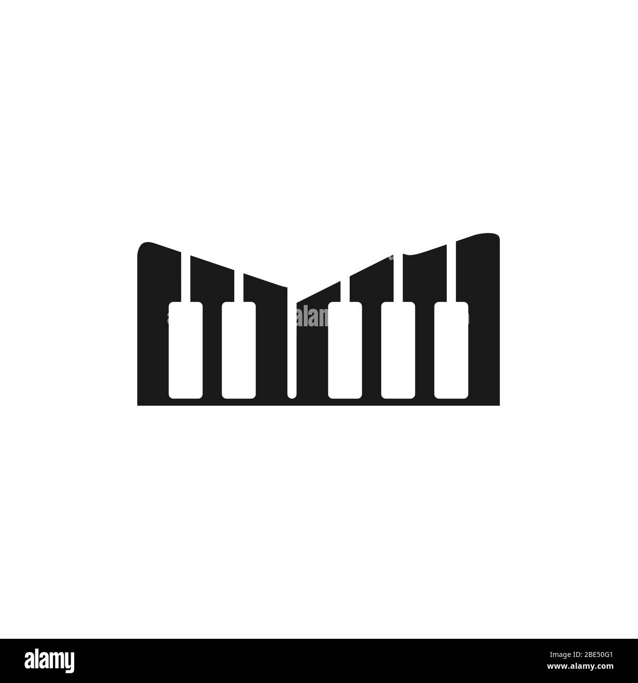 Piano Instrument Logo Design .vector illustration Stock Vector Image ...