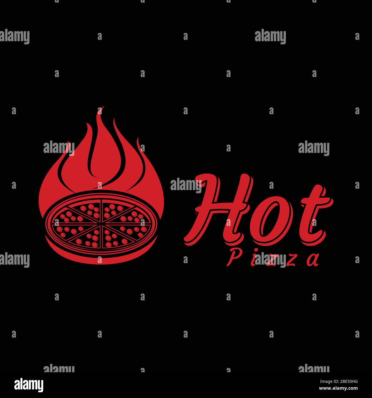 Vintage Retro Pizza badge, Hot pizza Logo vector illustration Stock Vector Image & Art - Alamy