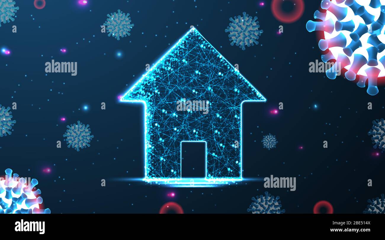 stay at home due coronavirus, Covid-19 global pandemic. Self isolation ...