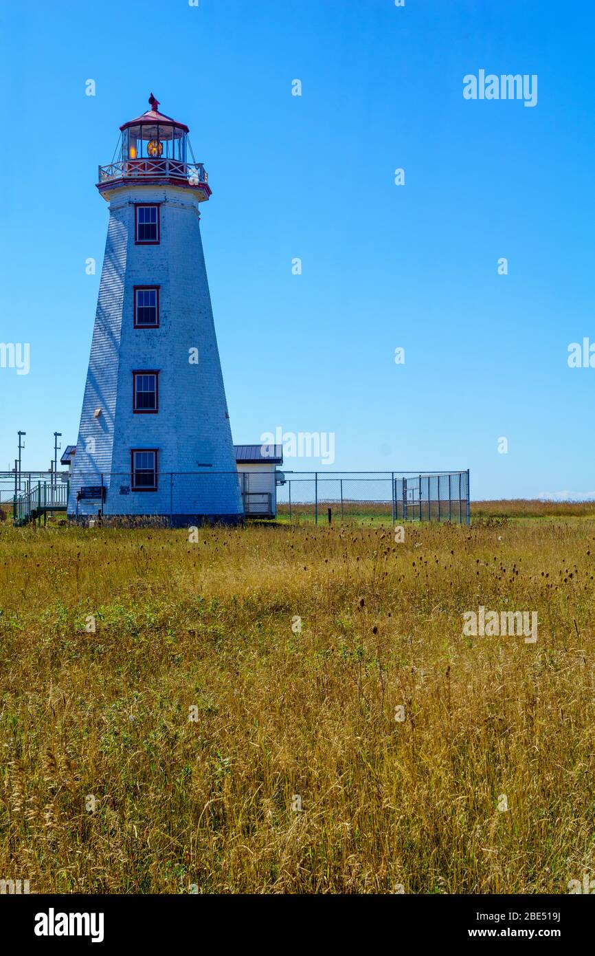 The North Point Lighthouse, in Prince Edward Island, Canada Stock Photo ...