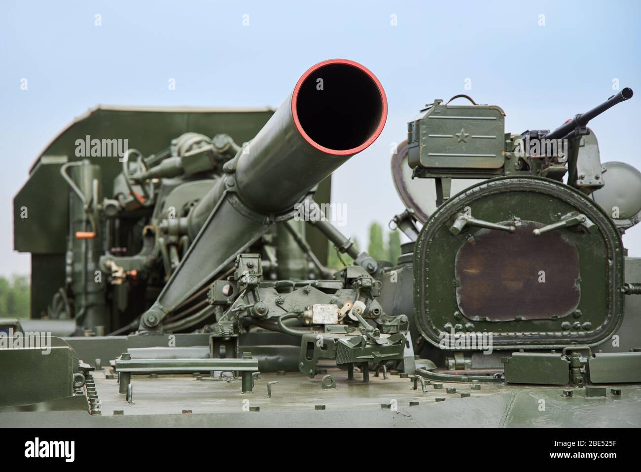 Sambek, Rostov Region, Russia, June 28, 2019: The gun of the Russian ...