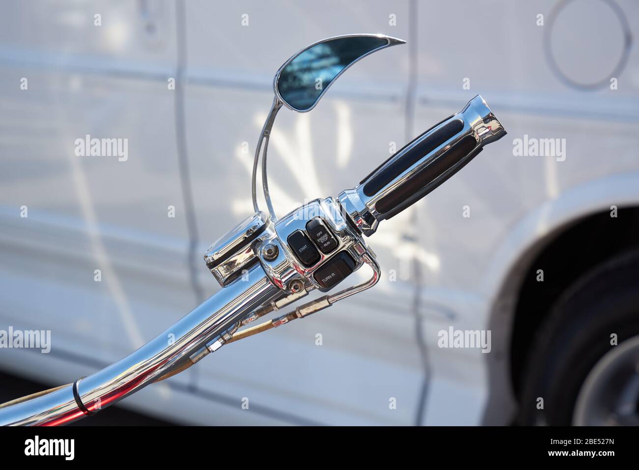 Motorcycle handlebars hi-res stock photography and images - Alamy