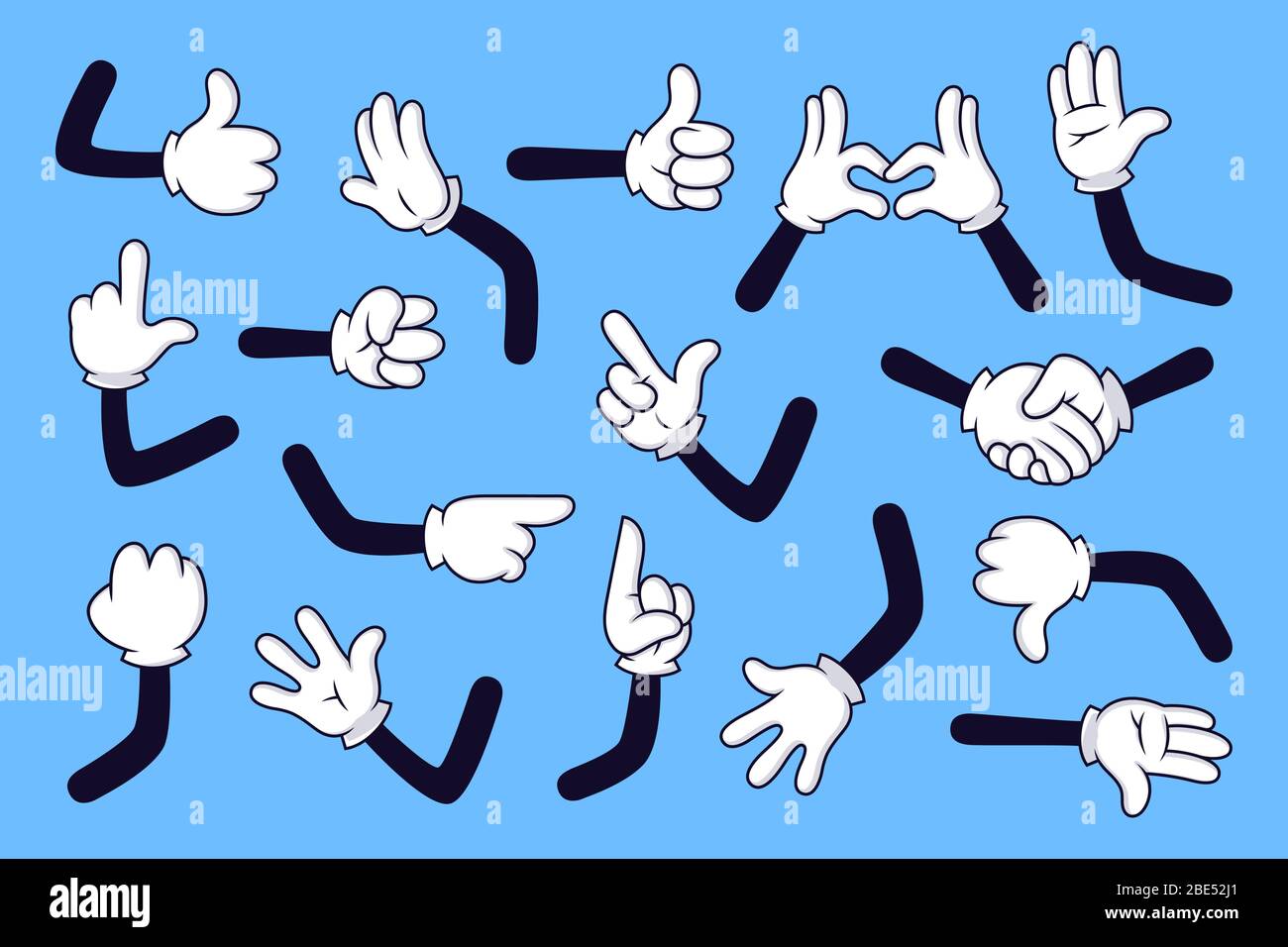 Gloves handshake Stock Vector Images - Alamy