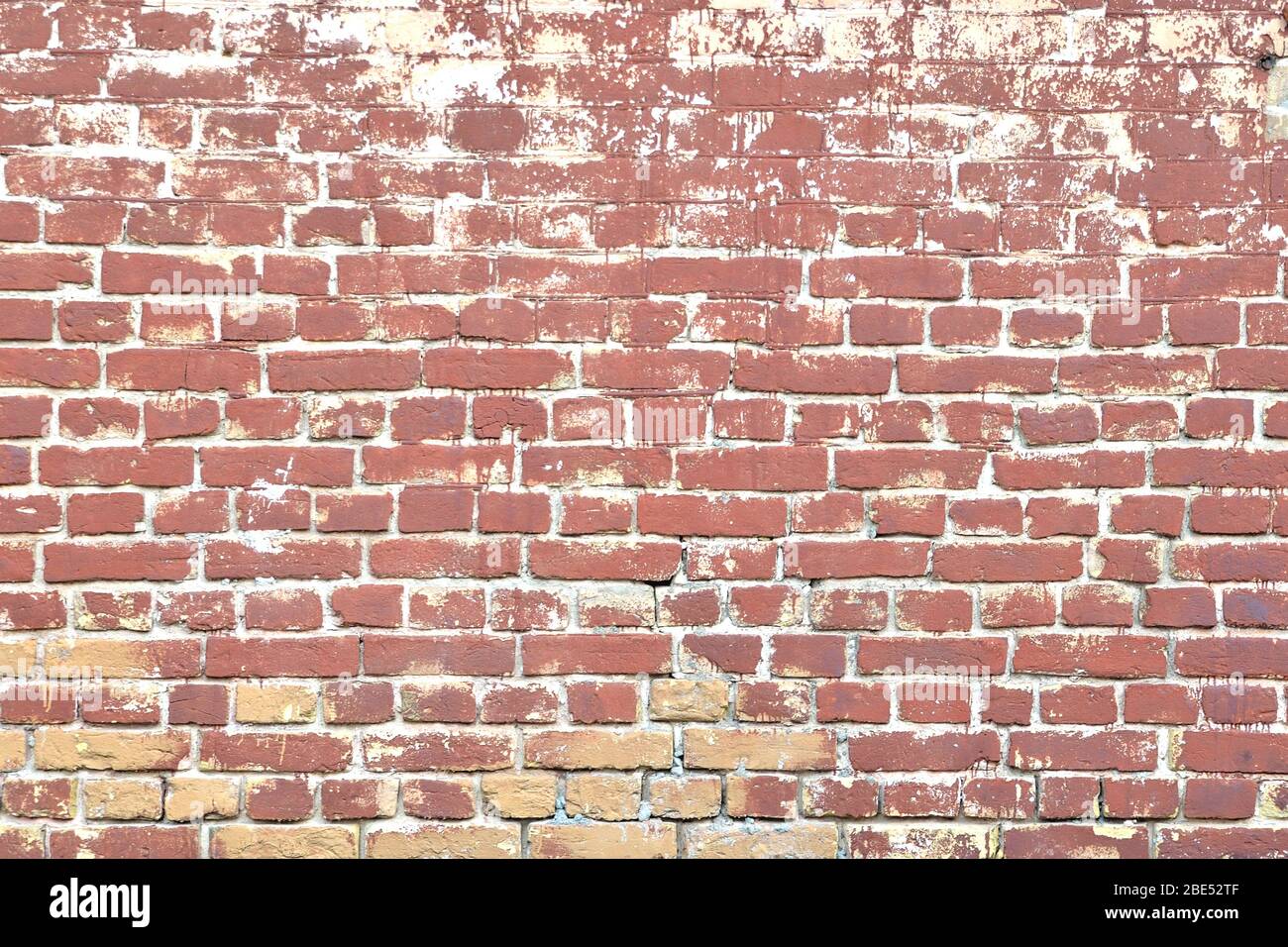 painted brickwork background old heterogeneous texture close-up Stock ...