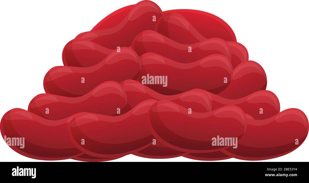 Dry red beans icon. Cartoon of dry red beans vector icon for web design ...
