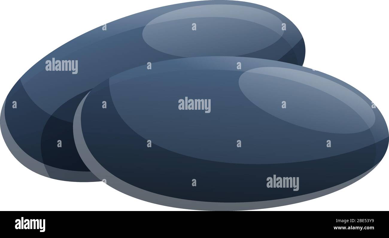 Dried black beans icon. Cartoon of dried black beans vector icon for ...