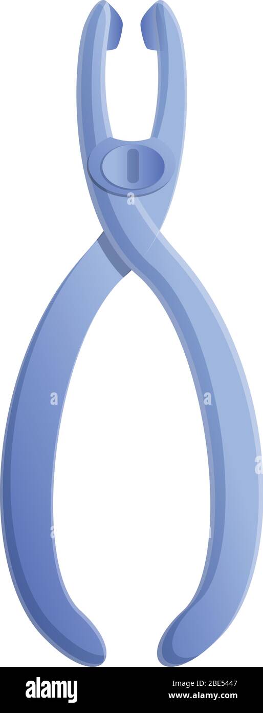 Dental forceps icon. Cartoon of dental forceps vector icon for web ...
