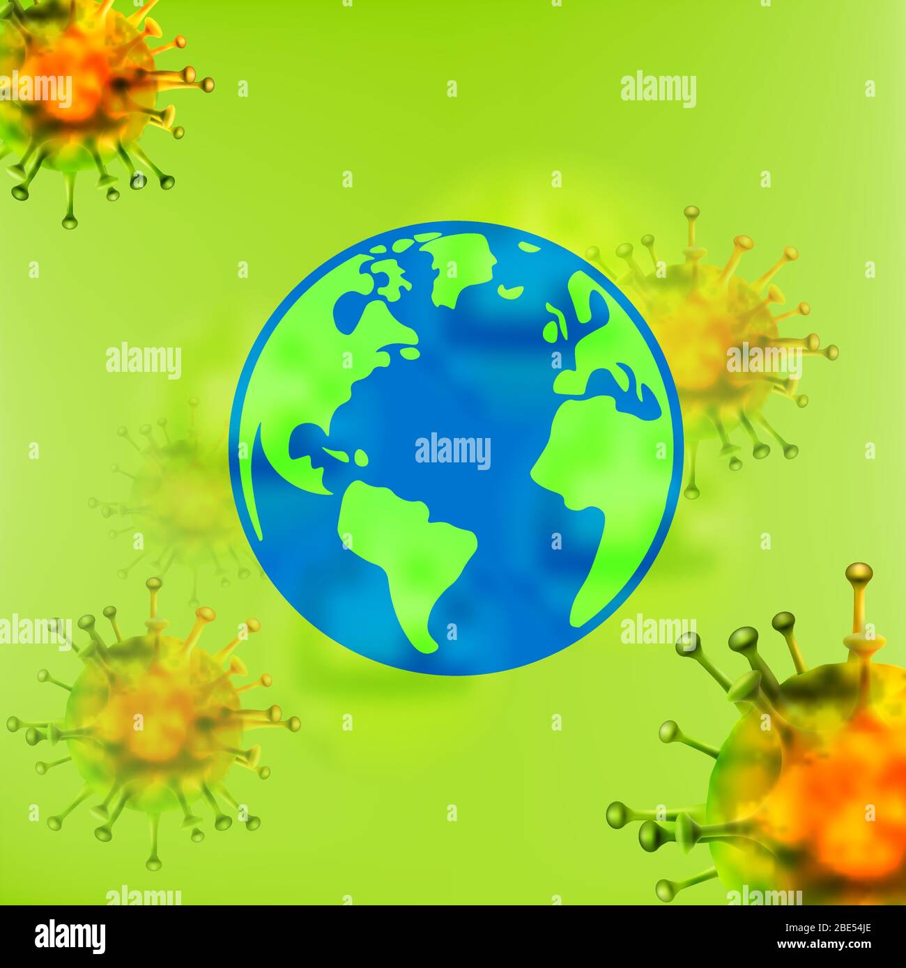 World Epidemic Danger. global crisis due coronavirus disease. vector ...