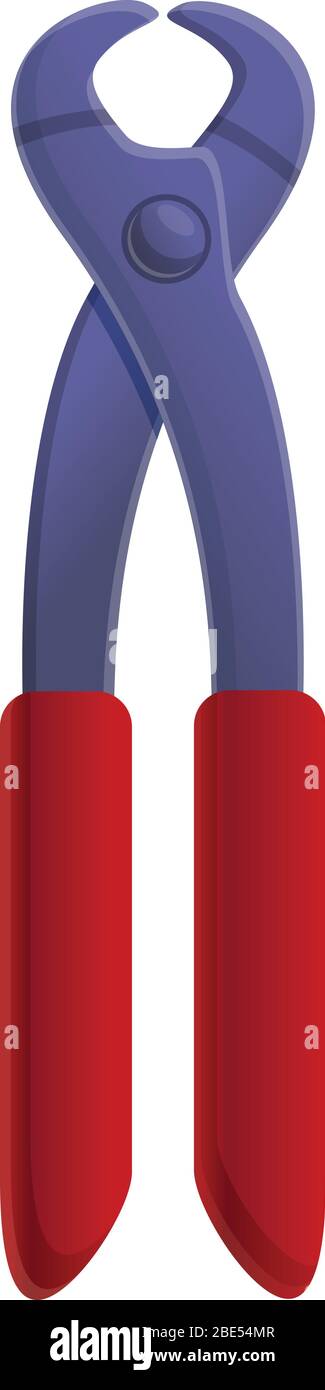 Pincers tool icon. Cartoon of pincers tool vector icon for web design ...