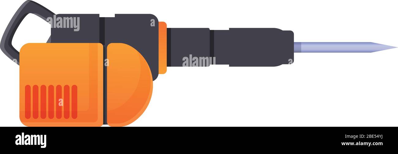 Jack hammer icon. Cartoon of jack hammer vector icon for web design ...