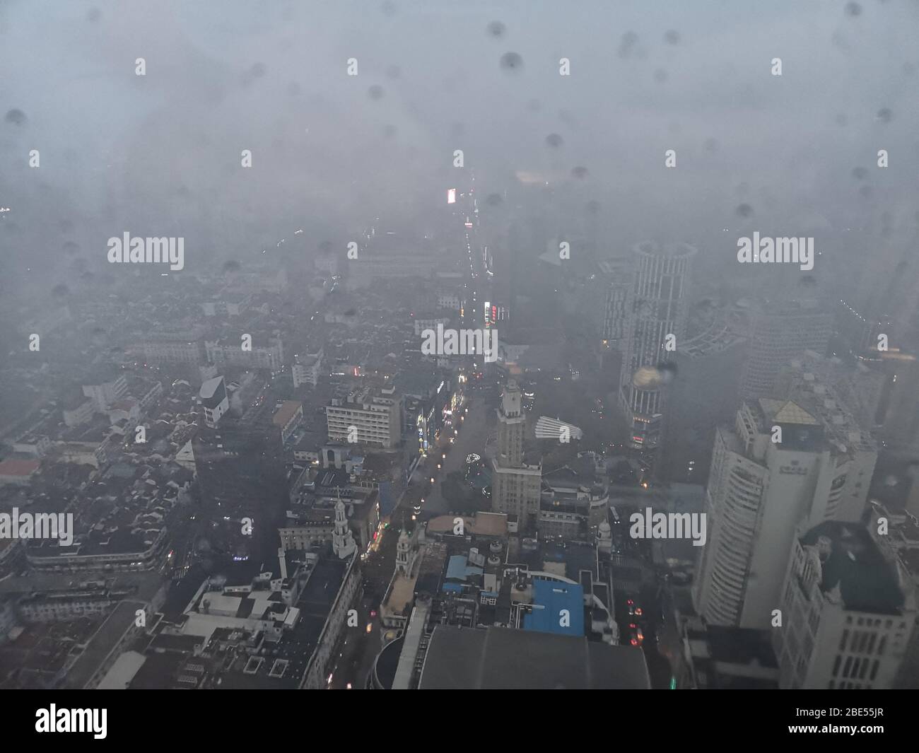 Shanghai Skyline during a heavy snowstorm in winter Stock Photo - Alamy