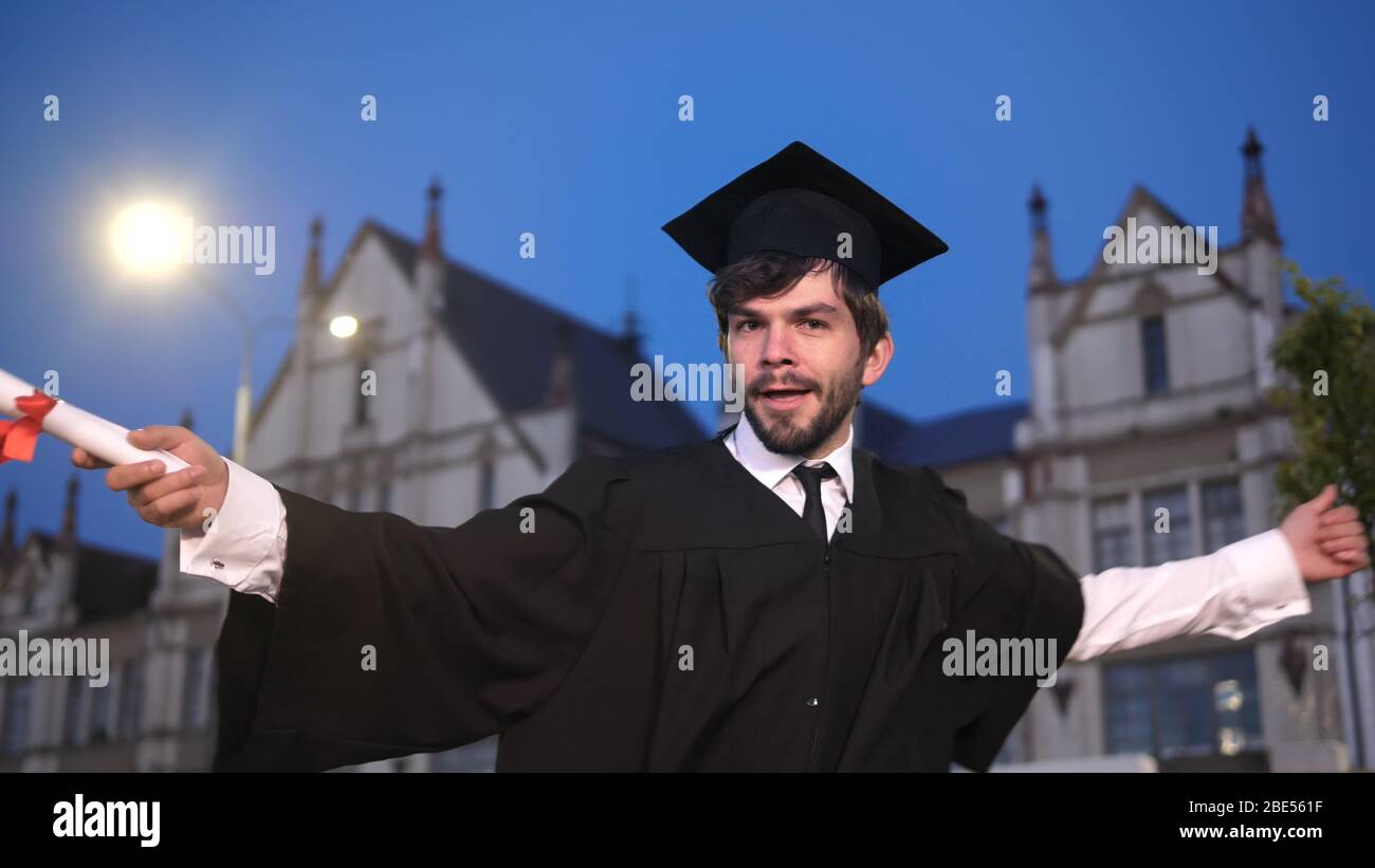 Young white male college graduates hi-res stock photography and images ...