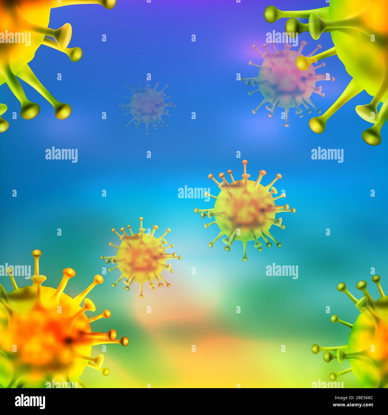 world Corona virus attack concept. world/earth put mask to fight ...