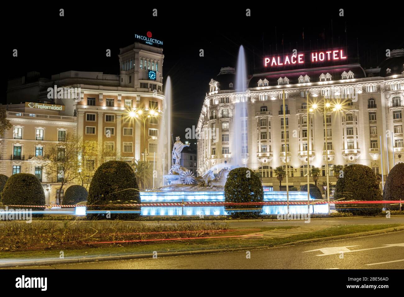 Madrid at night, Spain Stock Photo - Alamy
