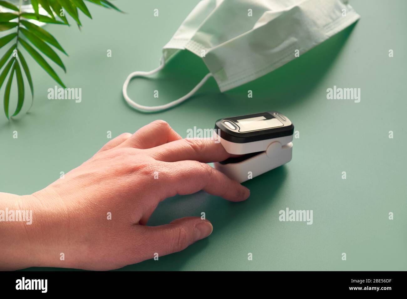 Pulse Oximeter portable digital device to measure person's oxygen ...