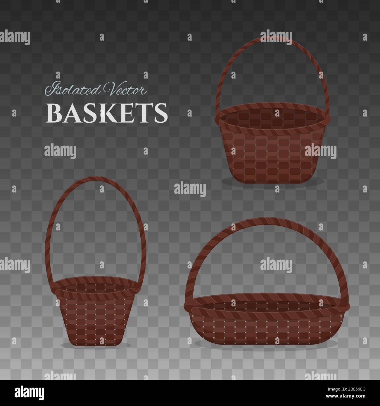 Present baskets Stock Vector Images - Alamy