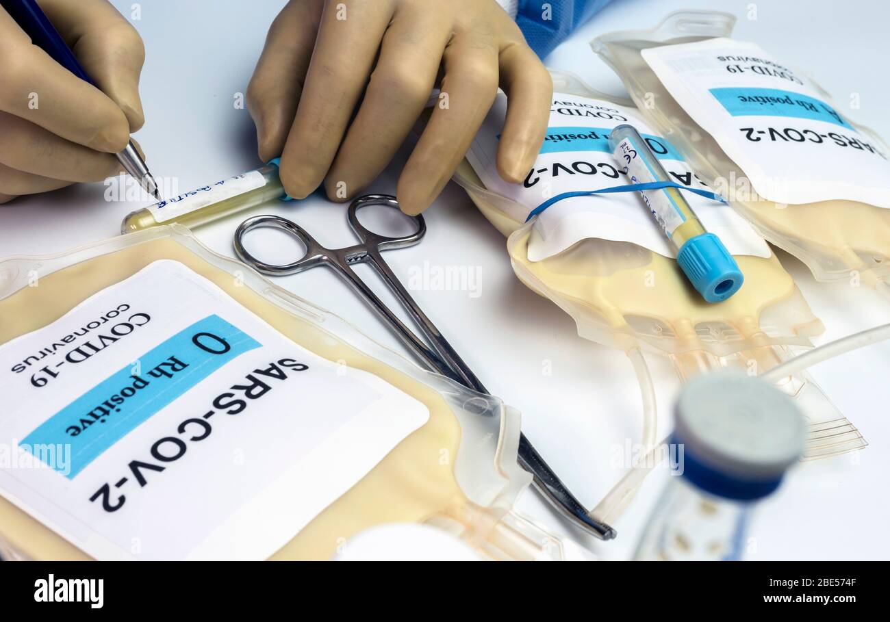 Blood plasma bag hi-res stock photography and images - Alamy