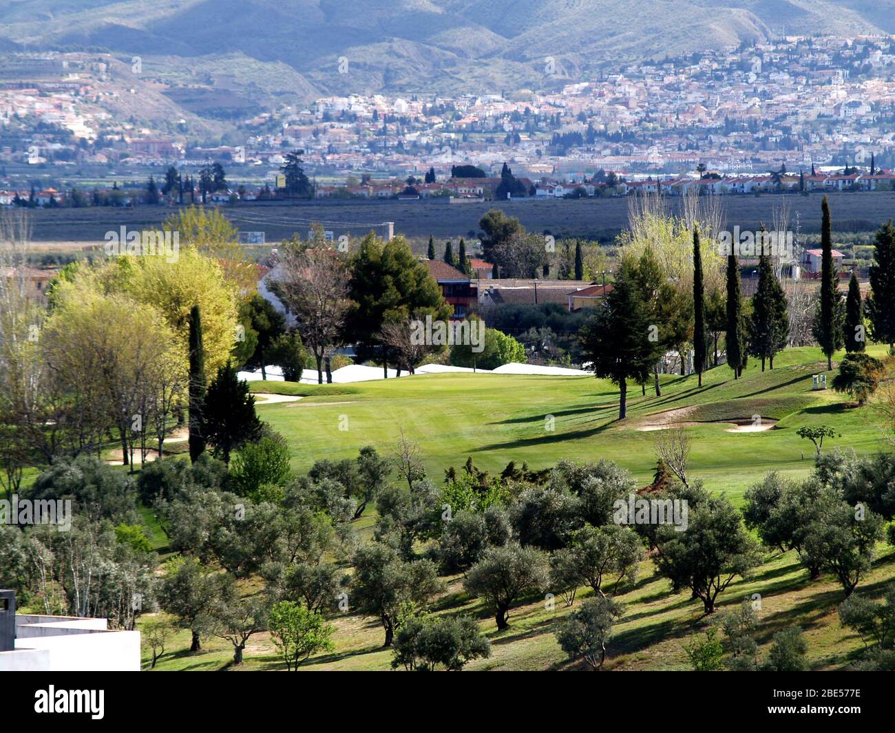 golf course at the valley Stock Photo - Alamy