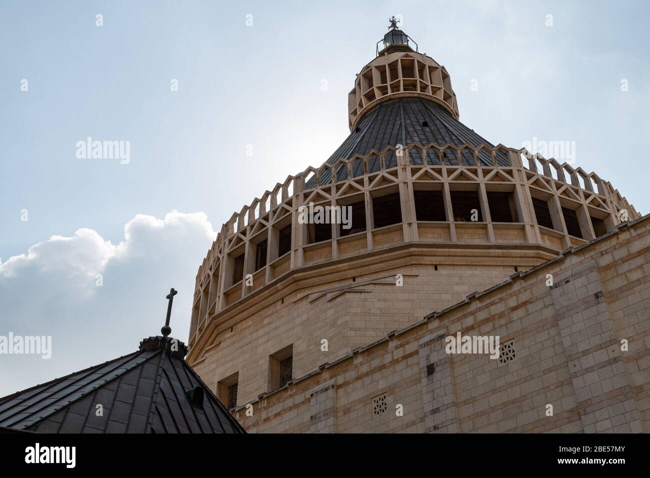 The basilica of the annunciation in Nazareth Stock Photo - Alamy