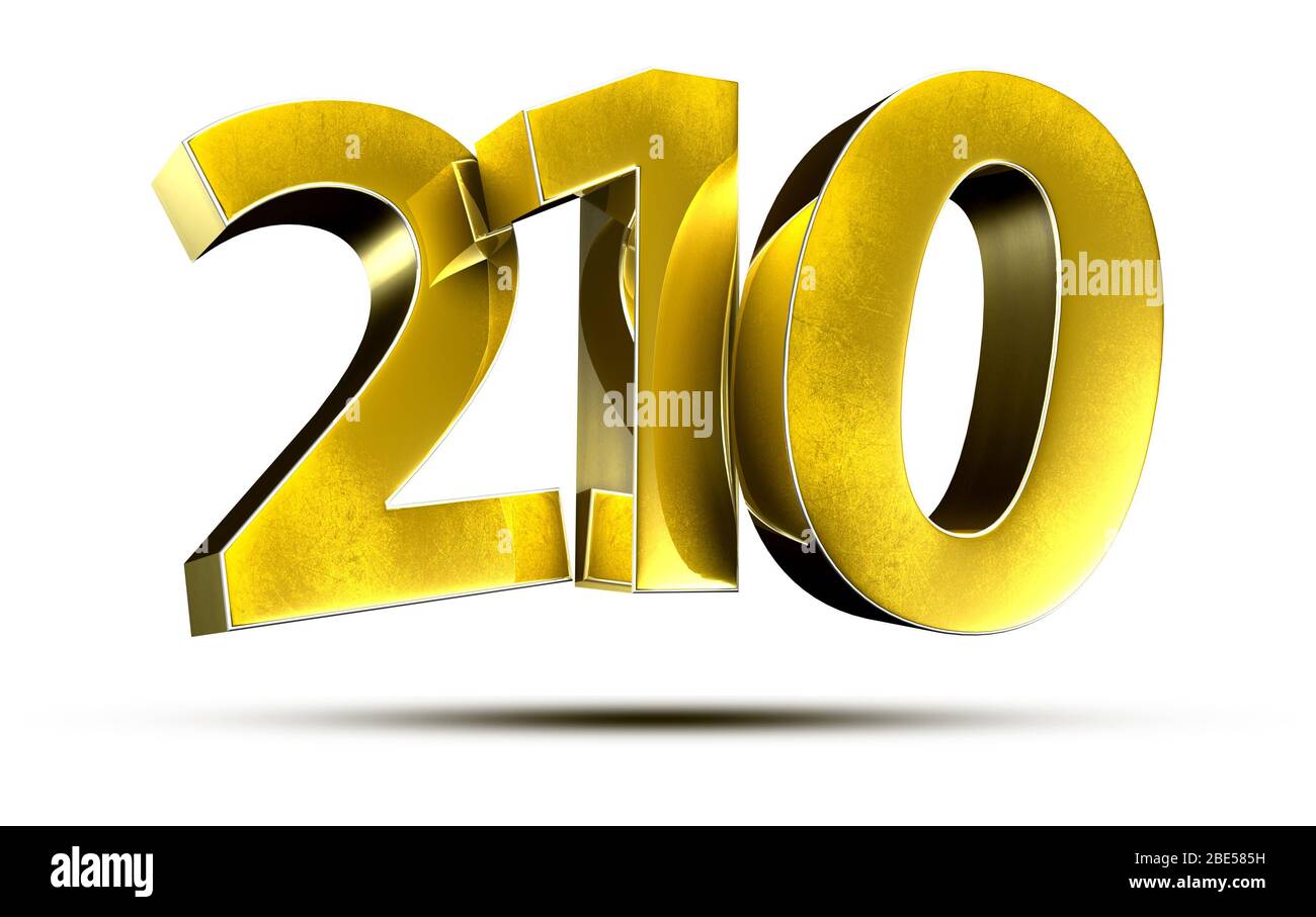 3d number 210 hi-res stock photography and images - Alamy