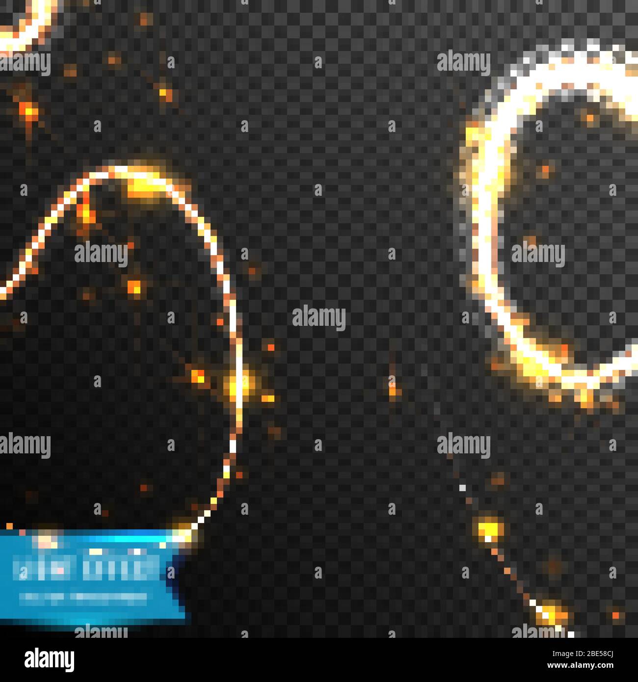 Glow light effect. Star burst with sparkles.Sun from connecting dot and ...