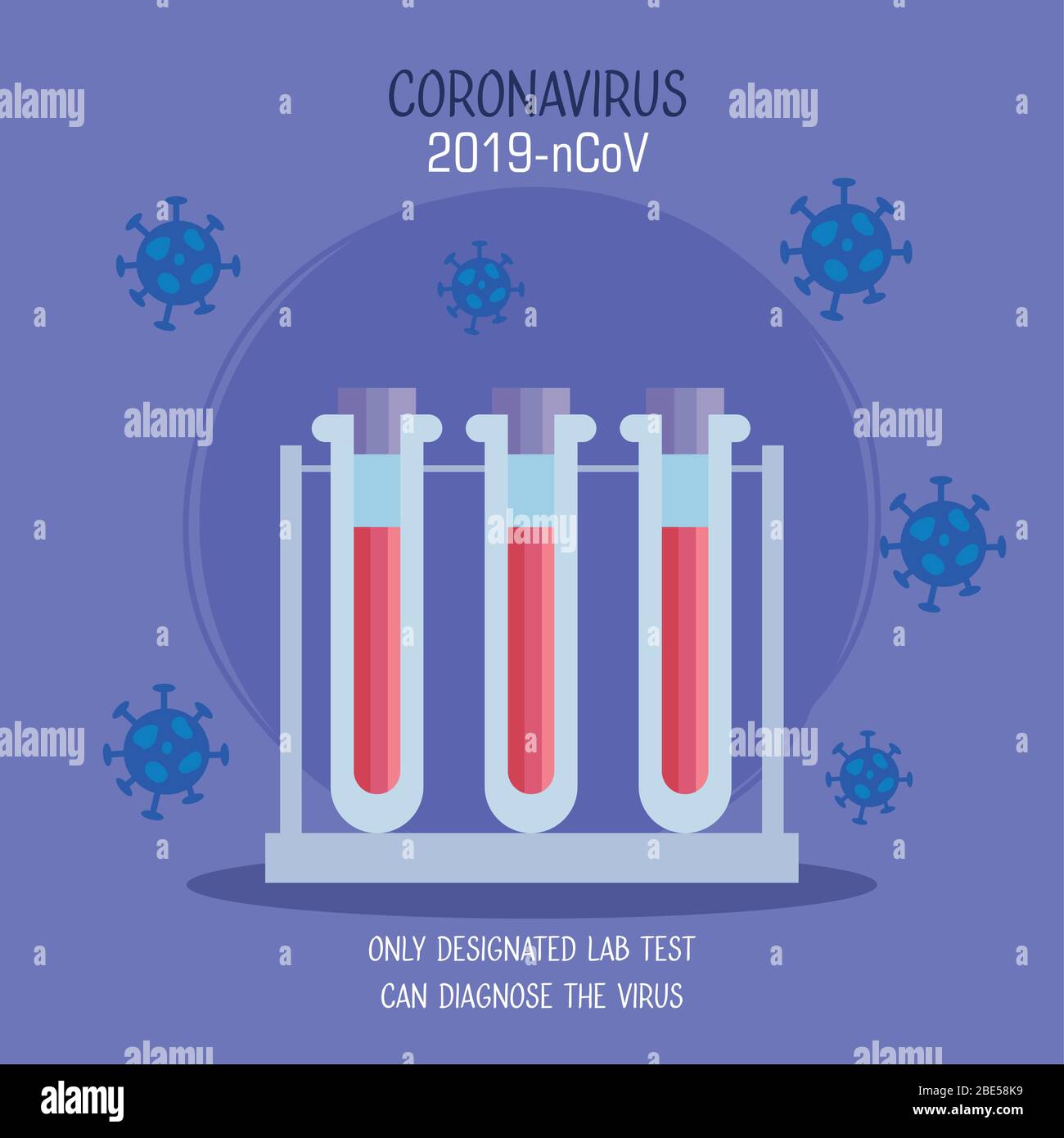 coronavirus 2019 ncov infographic with tubes test Stock Vector Image ...
