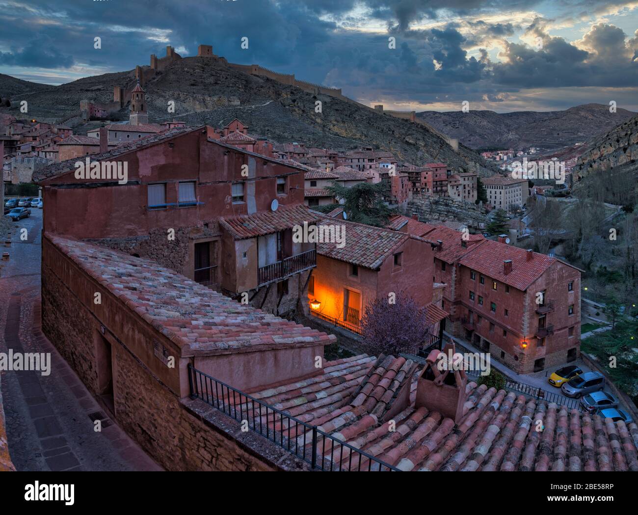Plaza Mayor, Albarracin, Teruel, Spain Stock Photo - Alamy