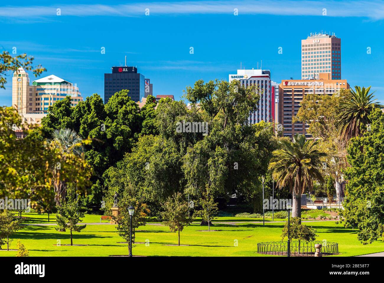 Adelaide, Australia - February 23, 2020: Adelaide city skyline viewed ...