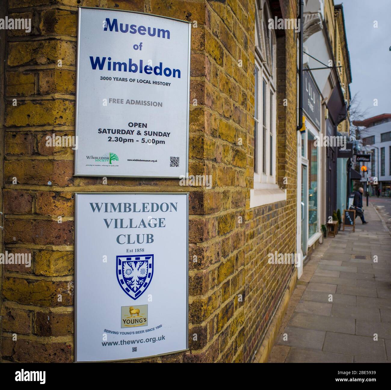 LONDON- MARCH, 2018: Museum Of Wimbledon and Wimbledon Village Club ...