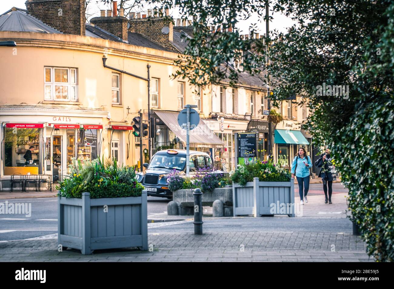 Wimbledon Village High Street- London UK Stock Photo - Alamy