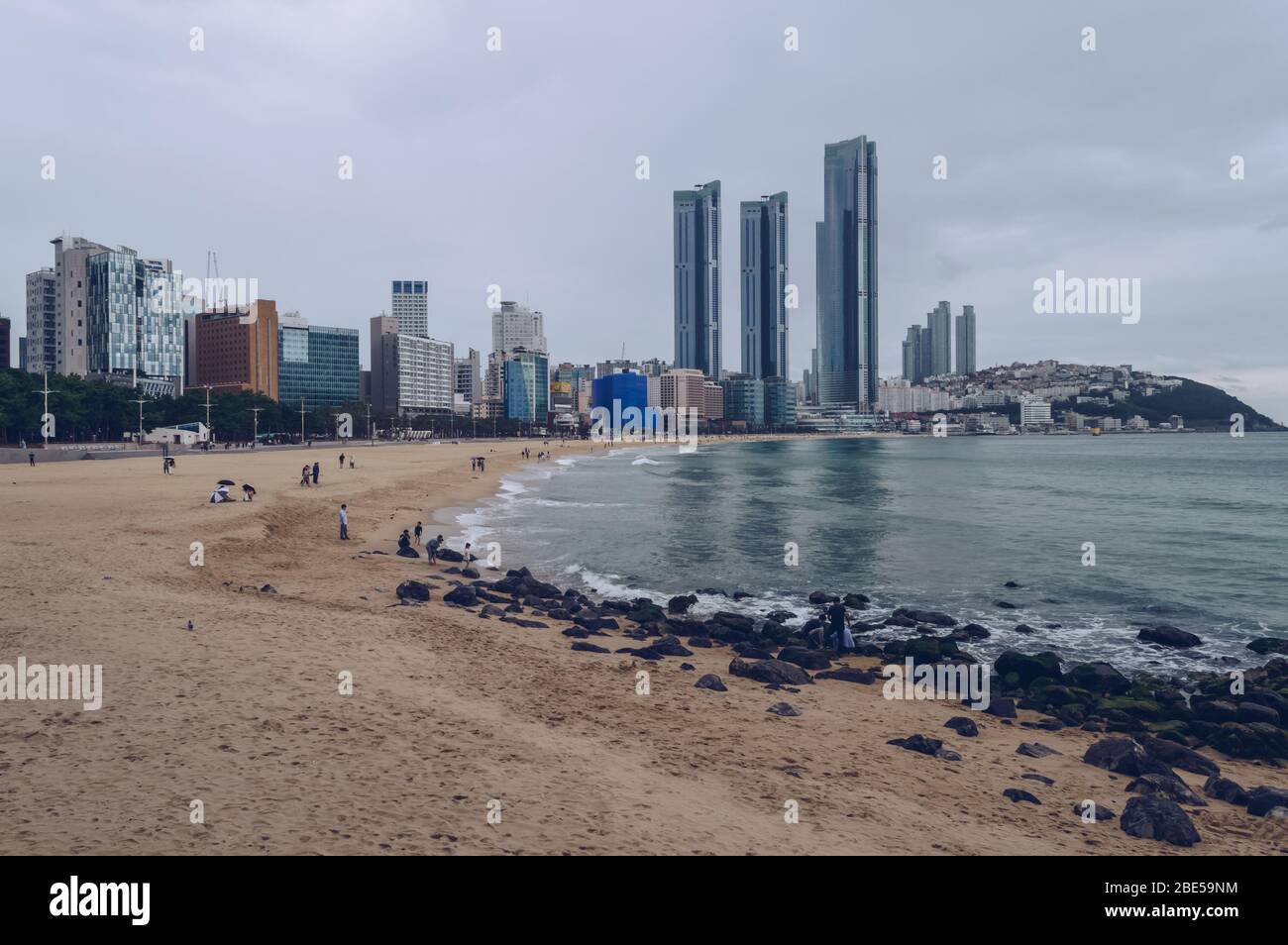 Busan, South Korea September 12, 2019: view of almost empty due to ...