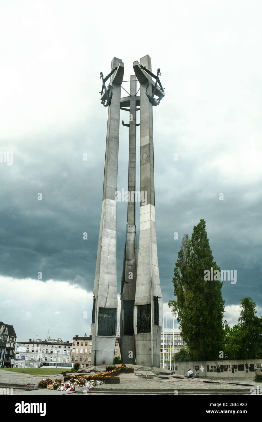 Gdansk shipyard strike hi-res stock photography and images - Alamy