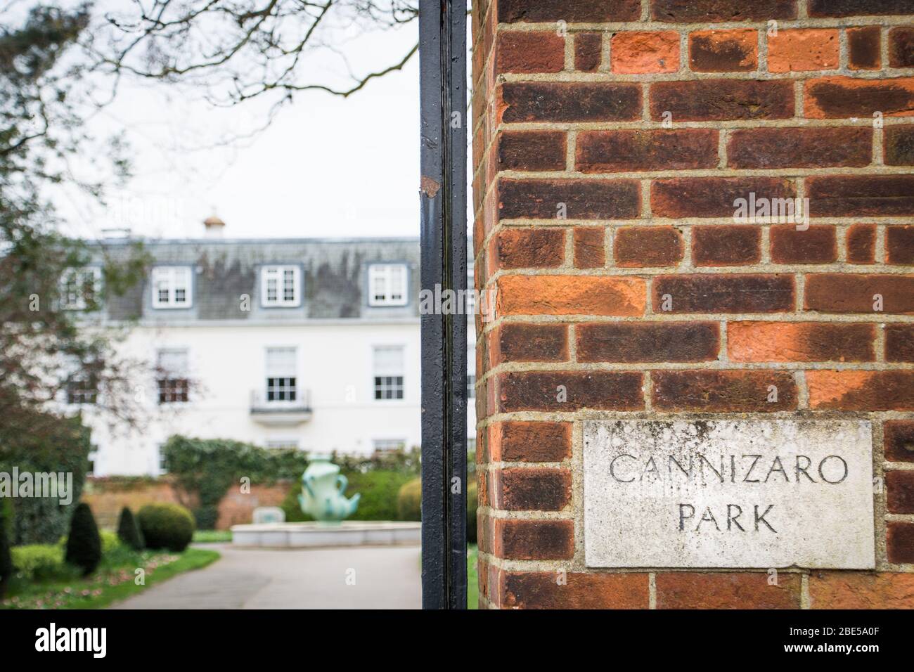 LONDON- MARCH, 2019: Cannizaro Park by Wimbledon Common, a beautiful ...