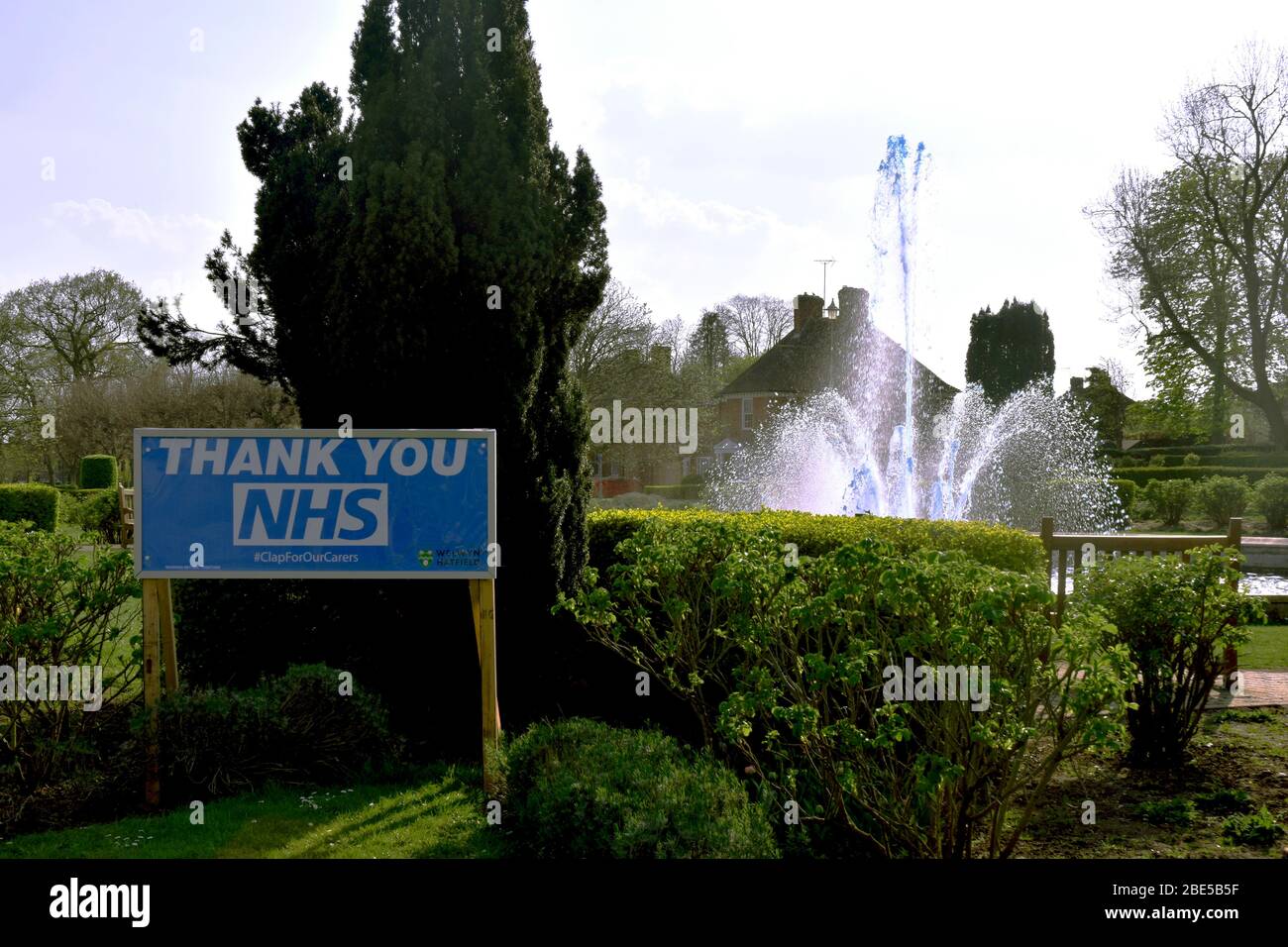 Thank you NHS sign Stock Photo - Alamy