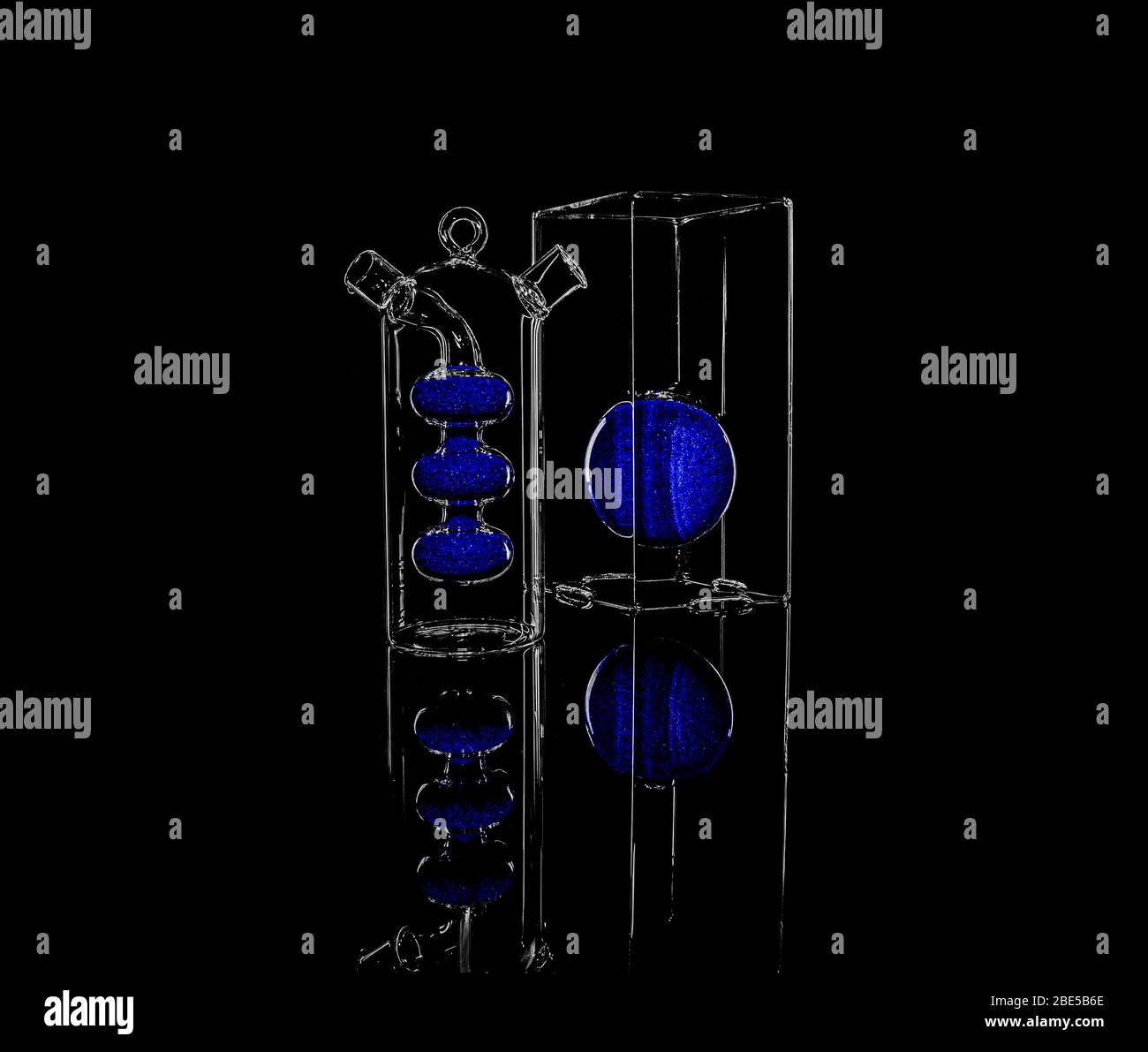 Glass Blue Sand Stock Photo - Alamy