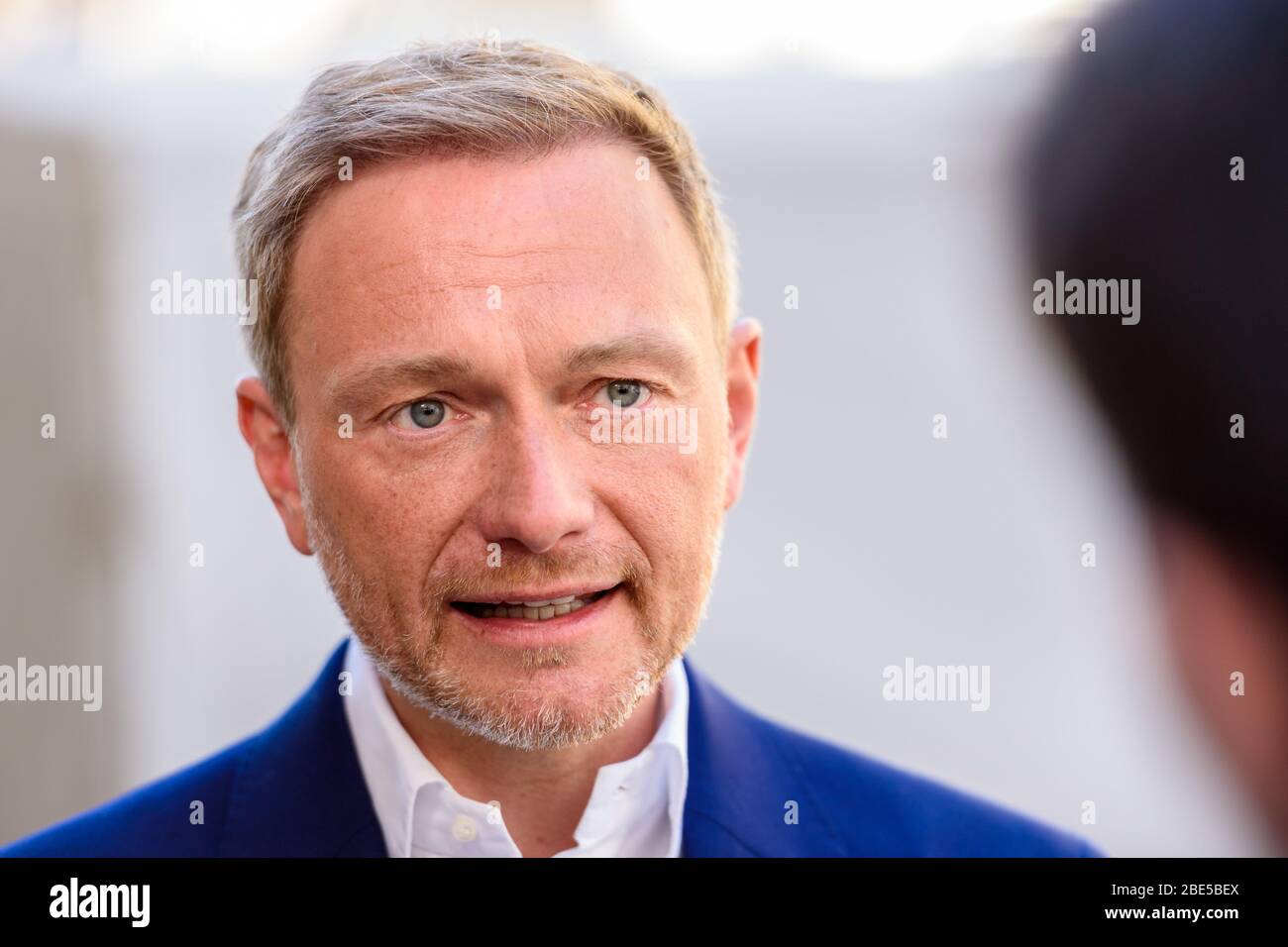 Berlin, Germany. 12th Apr, 2020. German politician Christian Lindner ...