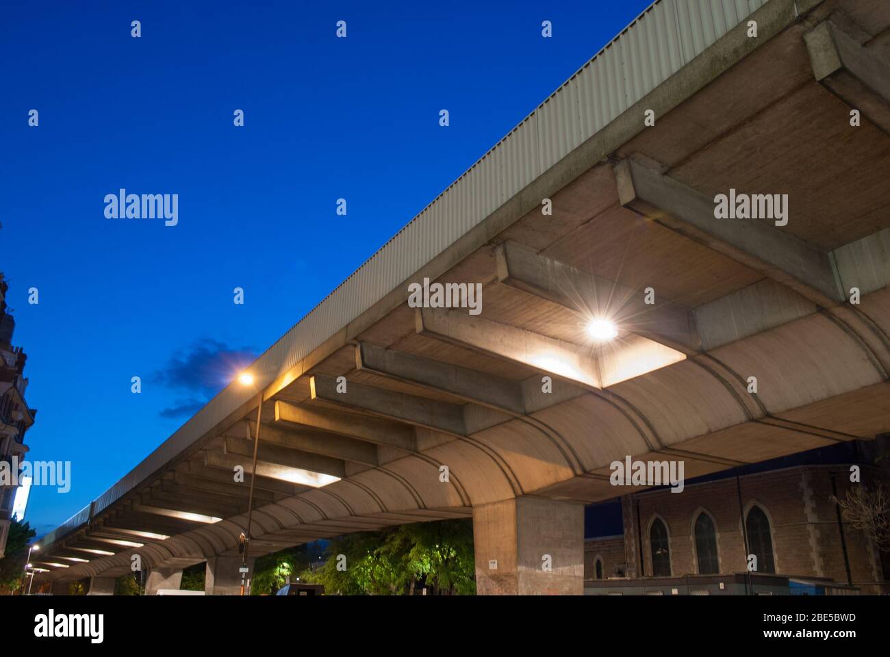 Reinforced Concrete Elevated Highway A4 Hammersmith Flyover, London W6 ...