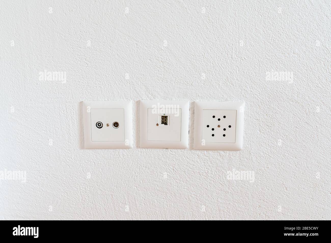 Wall european sockets hi-res stock photography and images - Alamy