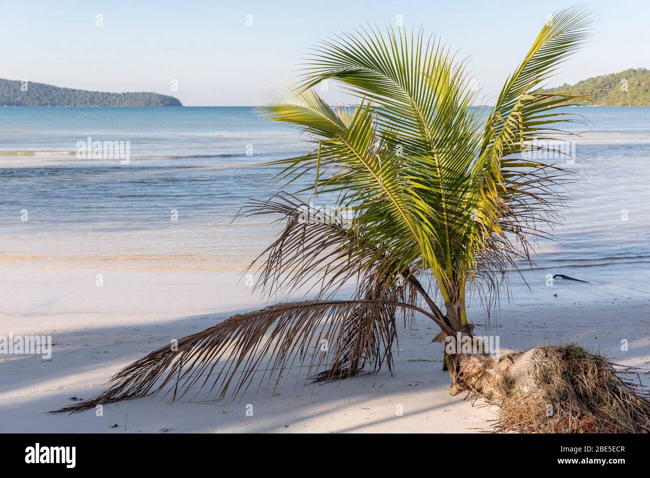 Tropical landscape of Saracen bay beach Koh Rong Samloem island with ...