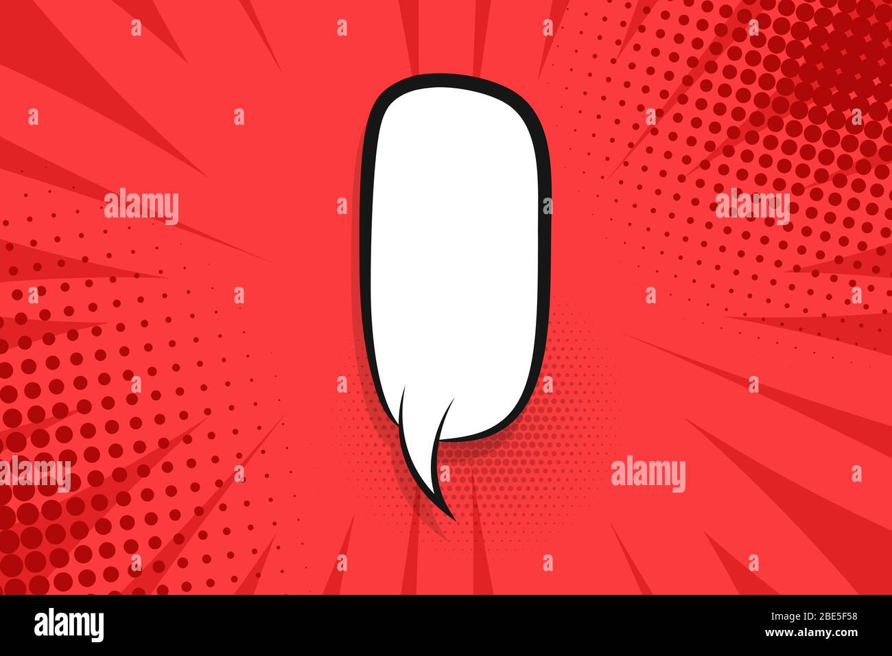 Comic text empty speech bubble banner pop art Stock Vector Image & Art ...
