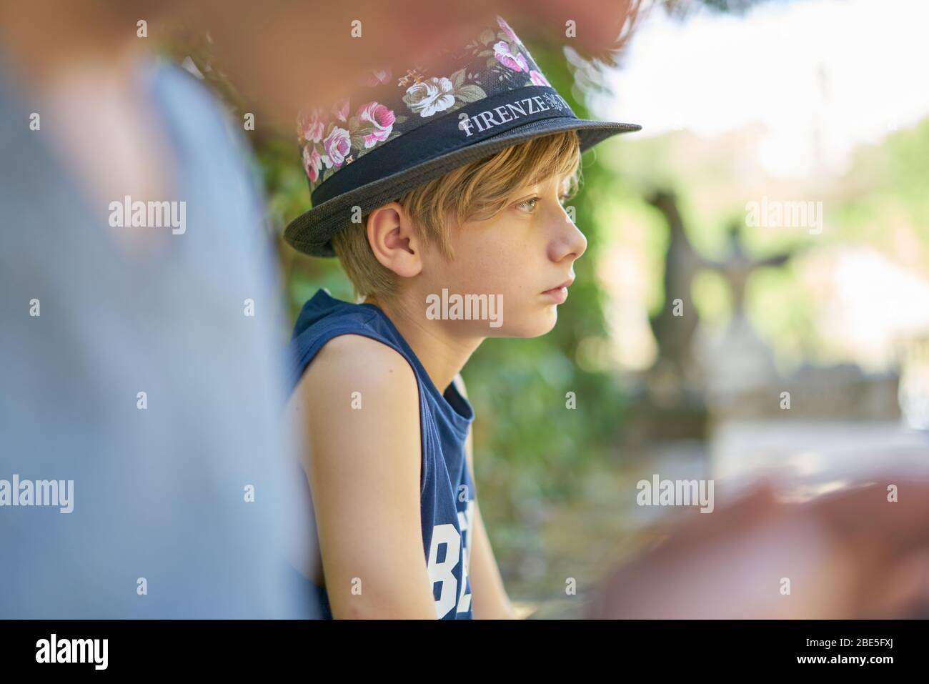 Teen boy standing sad hi-res stock photography and images - Alamy