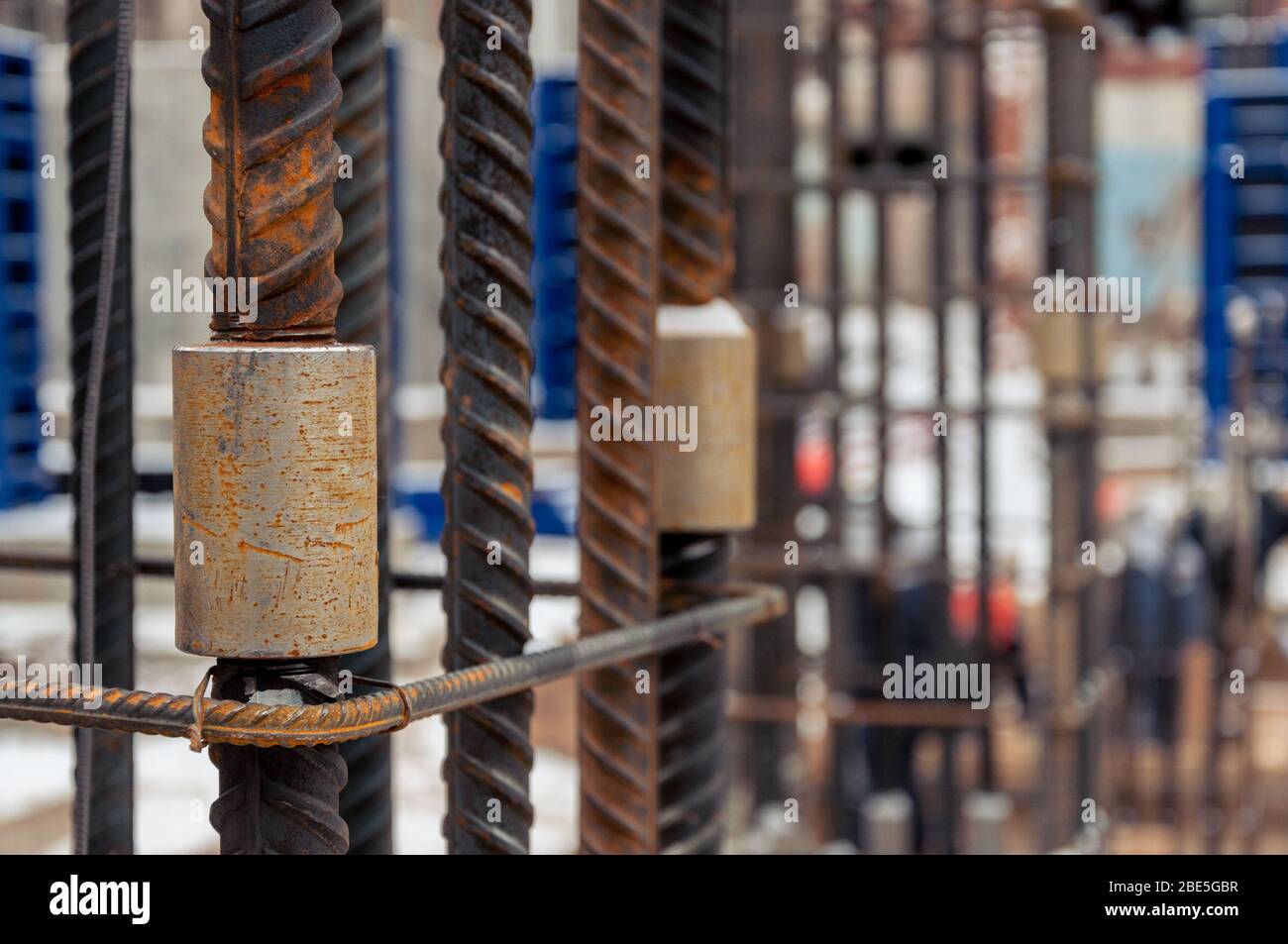 Steel reinforcement for concrete for pouring the concrete base of the ...