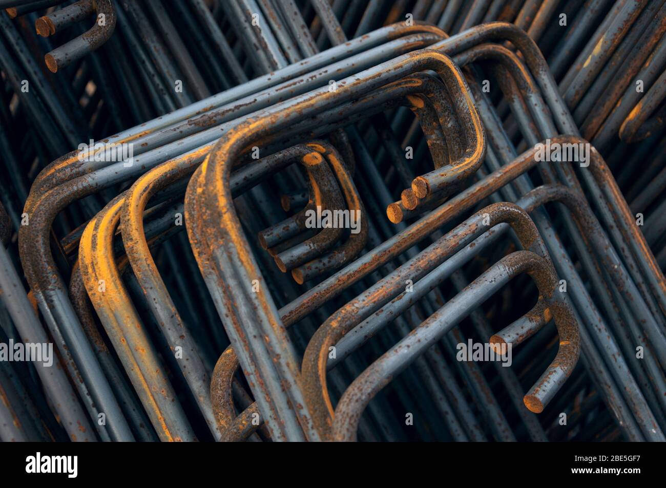 Steel rods. Rebar for concrete. Materials for concrete construction ...