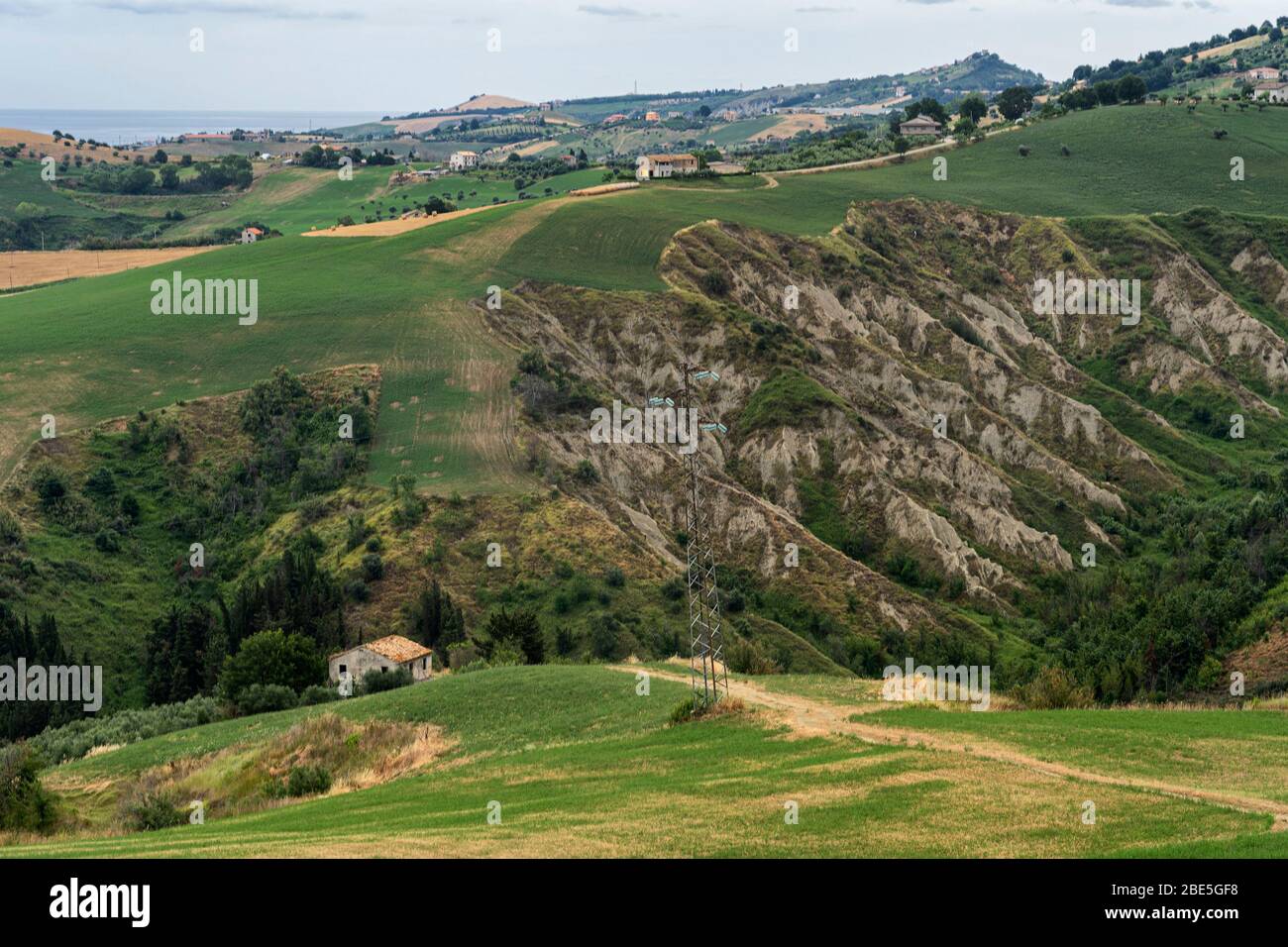 Natural Park of Atri, Teramo, Abruzzo, Italy: landscape of calanques at ...