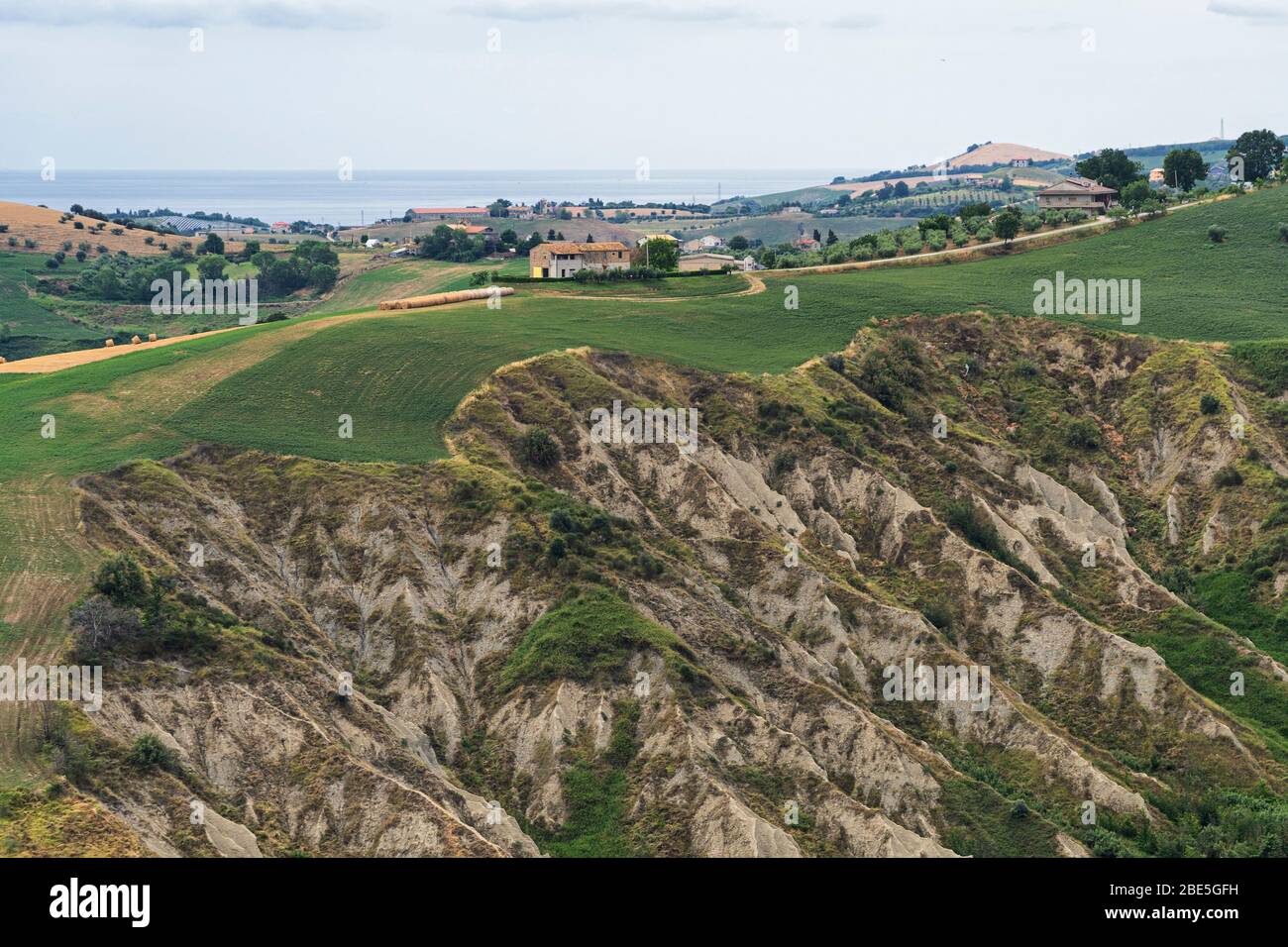 Natural Park of Atri, Teramo, Abruzzo, Italy: landscape of calanques at ...