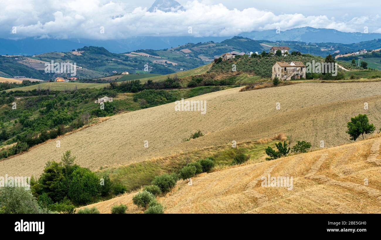 Natural Park of Atri, Teramo, Abruzzo, Italy: landscape of calanques at ...