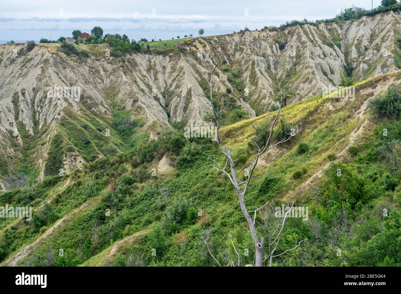 Natural Park of Atri, Teramo, Abruzzo, Italy: landscape of calanques at ...