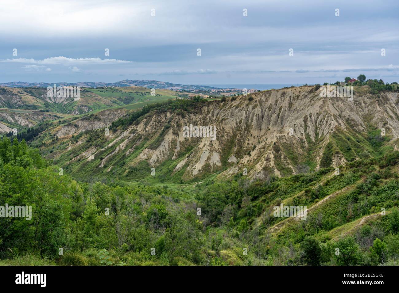 Natural Park of Atri, Teramo, Abruzzo, Italy: landscape of calanques at ...