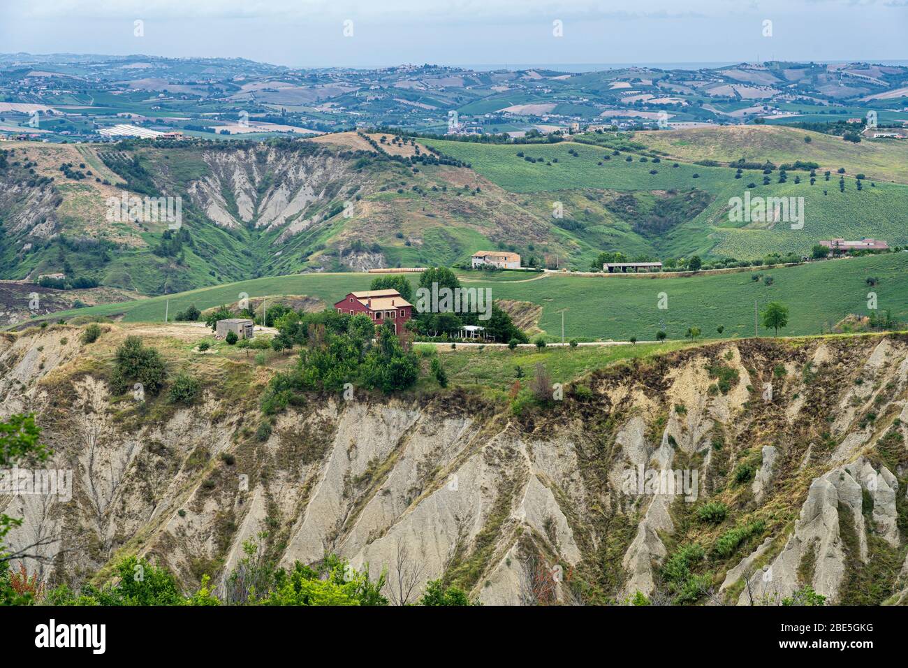 Natural Park of Atri, Teramo, Abruzzo, Italy: landscape of calanques at ...